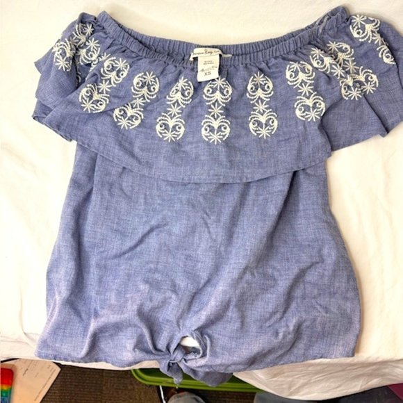 American Rag | Tops | America Rag Cie Off The Shoulder Sleeveless Shirt ...